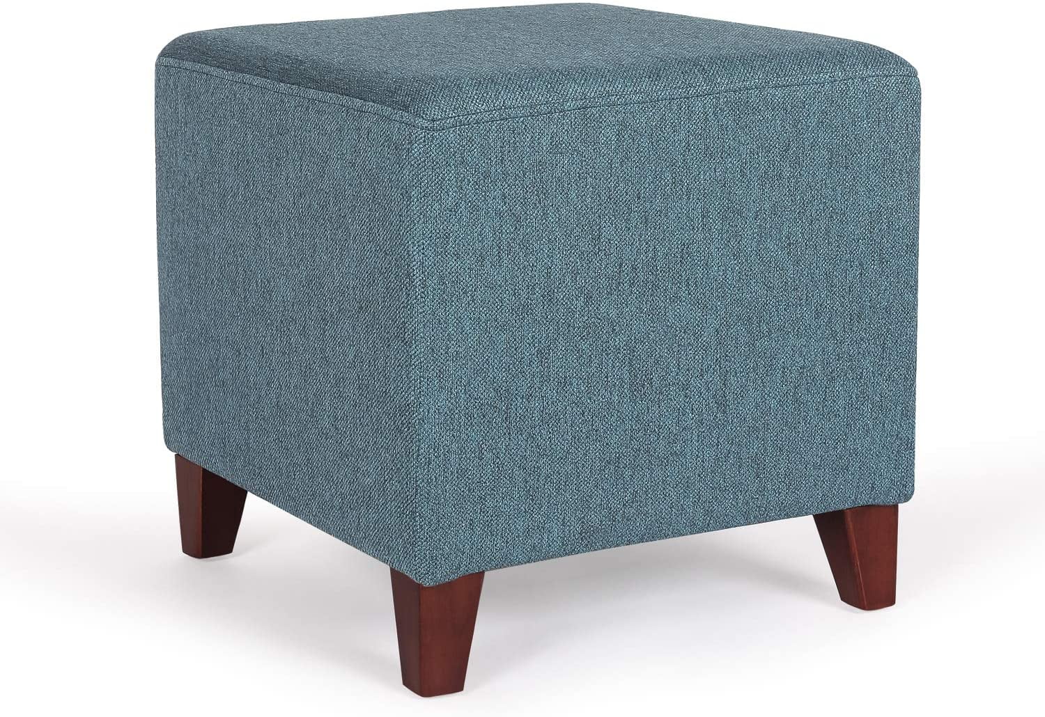 Homebeez Fabric Ottoman Square Footstool Padded Footrest Seat Sofa ...