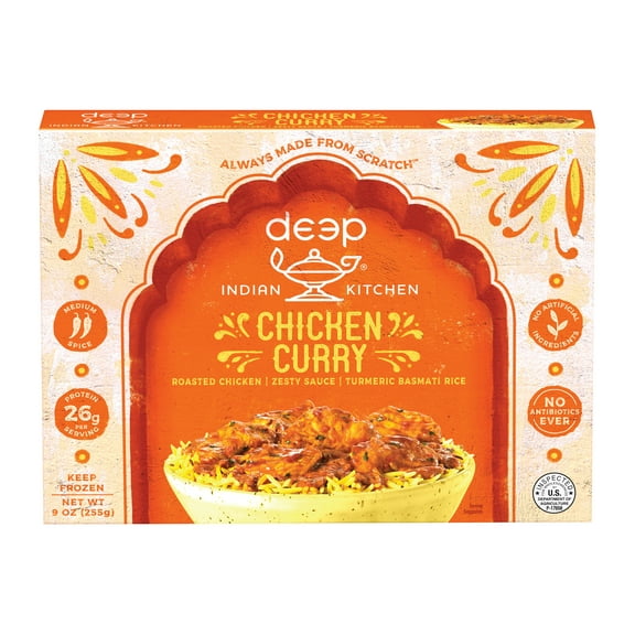 Deep Indian Kitchen Butter Chicken 9oz Frozen Packaged Meal with Creamy ...