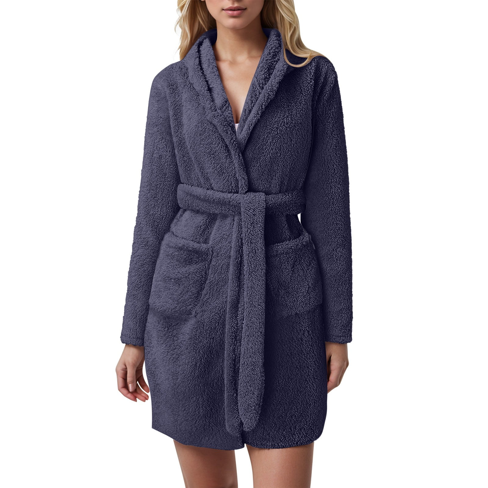 Click here for Saneggsry 2025 Women Hooded Fleece Bathrobe Jumpsu... prices