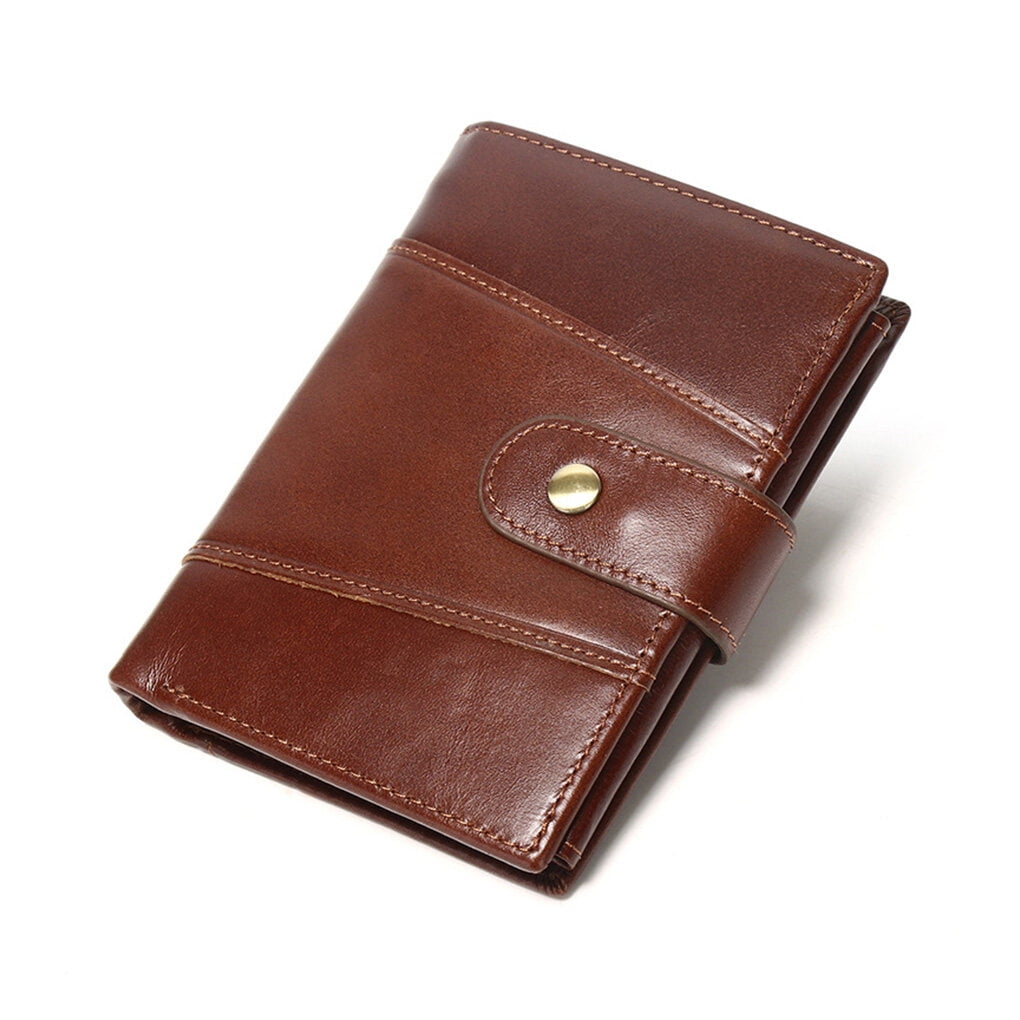 TureClos Male Purse Leather Wallet Card Holder Money Bag Multi-layer ...