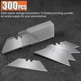 100 Pcs Utility Knife Blade, SK5 High Carbon Steel Box Cutter Blades ...