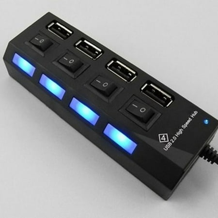 freestylehome High Speed 4/7 Port USB Hub USB hub Power on/off Switch ...