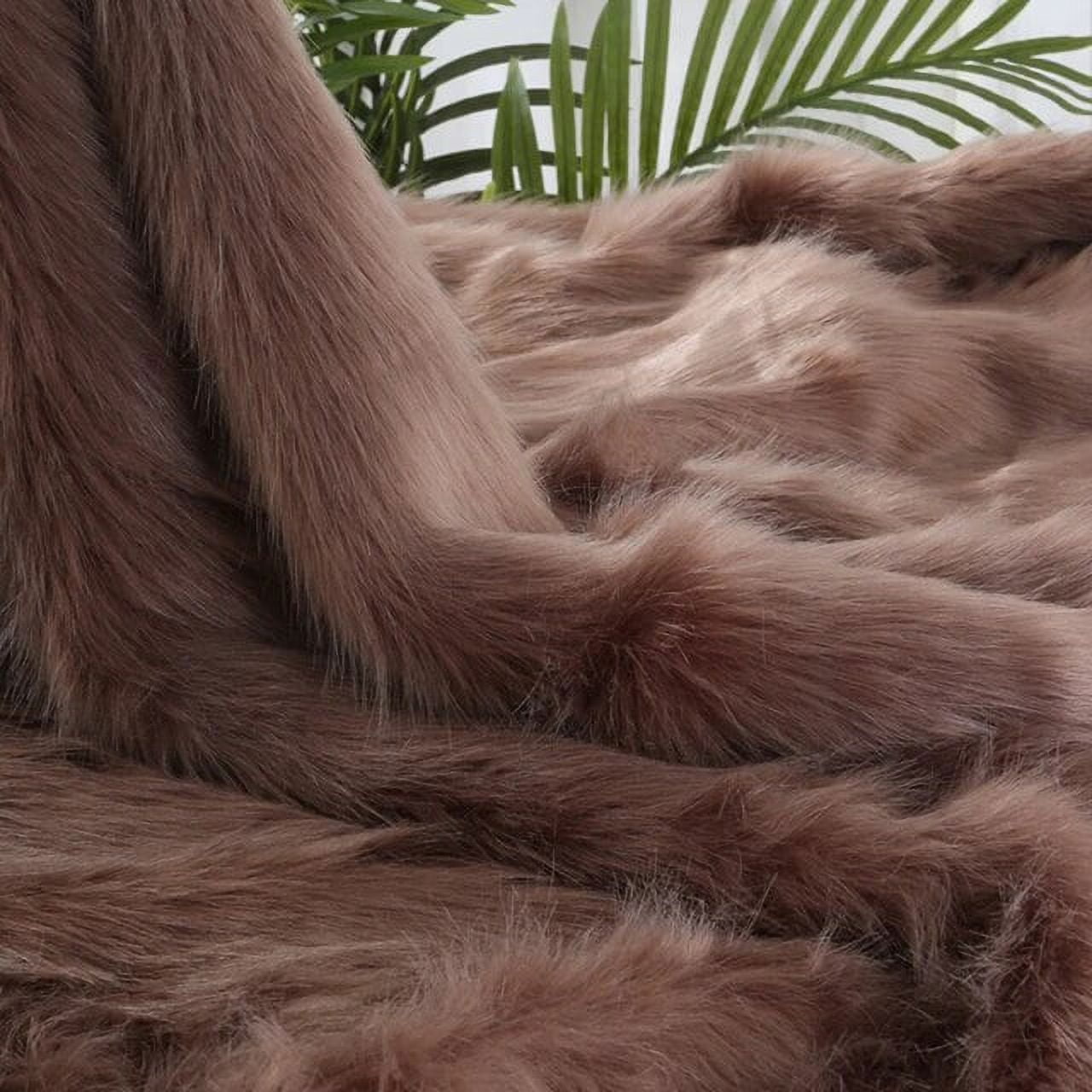 Click here for Unbranded 50cm Slippery Faux Fox Fur Fabric 5cm Lo... prices