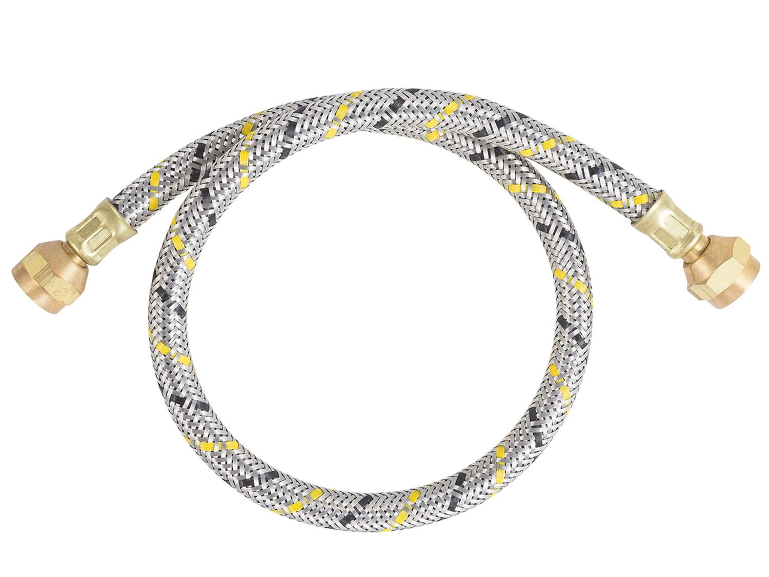 Manguera para gas L.P. y natural 2 metro 3/8" x 3/8" Iusa MFG 2.0 ...