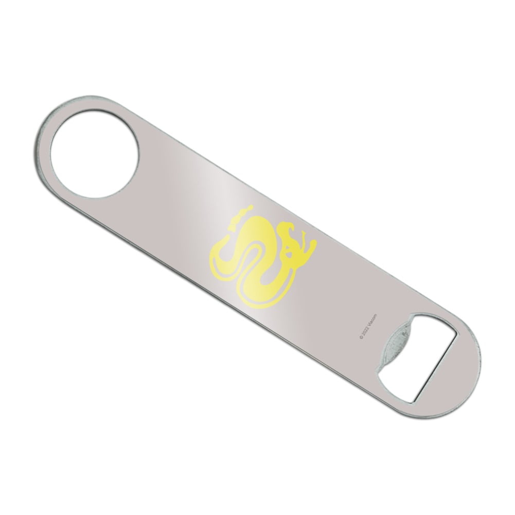 Hidden Temple Silver Snakes Stainless Steel Vinyl Covered Flat ...