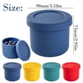 Fridge Storage Containers Silicone Fresh Keeping Box Round Picnic Box ...