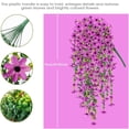 Artificial Orchid and Violet Hanging Vine Wall Decor for Garden ...