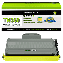GREENCYCLE 1 Pack Compatible for Brother TN360 TN330 Black Toner ...