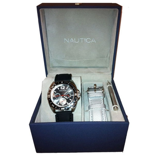 Nautica - Nautica Men's WATCH SPORT RING BOX SET 39MM - Walmart.com ...