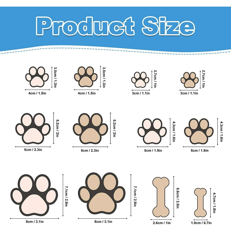 Animal Paw Prints Chart