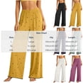 APEXFWDT Pajama Pants for Women Polka Dots Wide Leg Sleep Pants Elastic ...