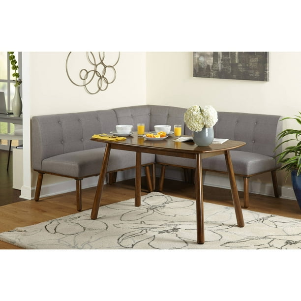 Maxwell Breakfast Nook 4-Piece Corner Dining Set, Multiple Colors - Walmart.com