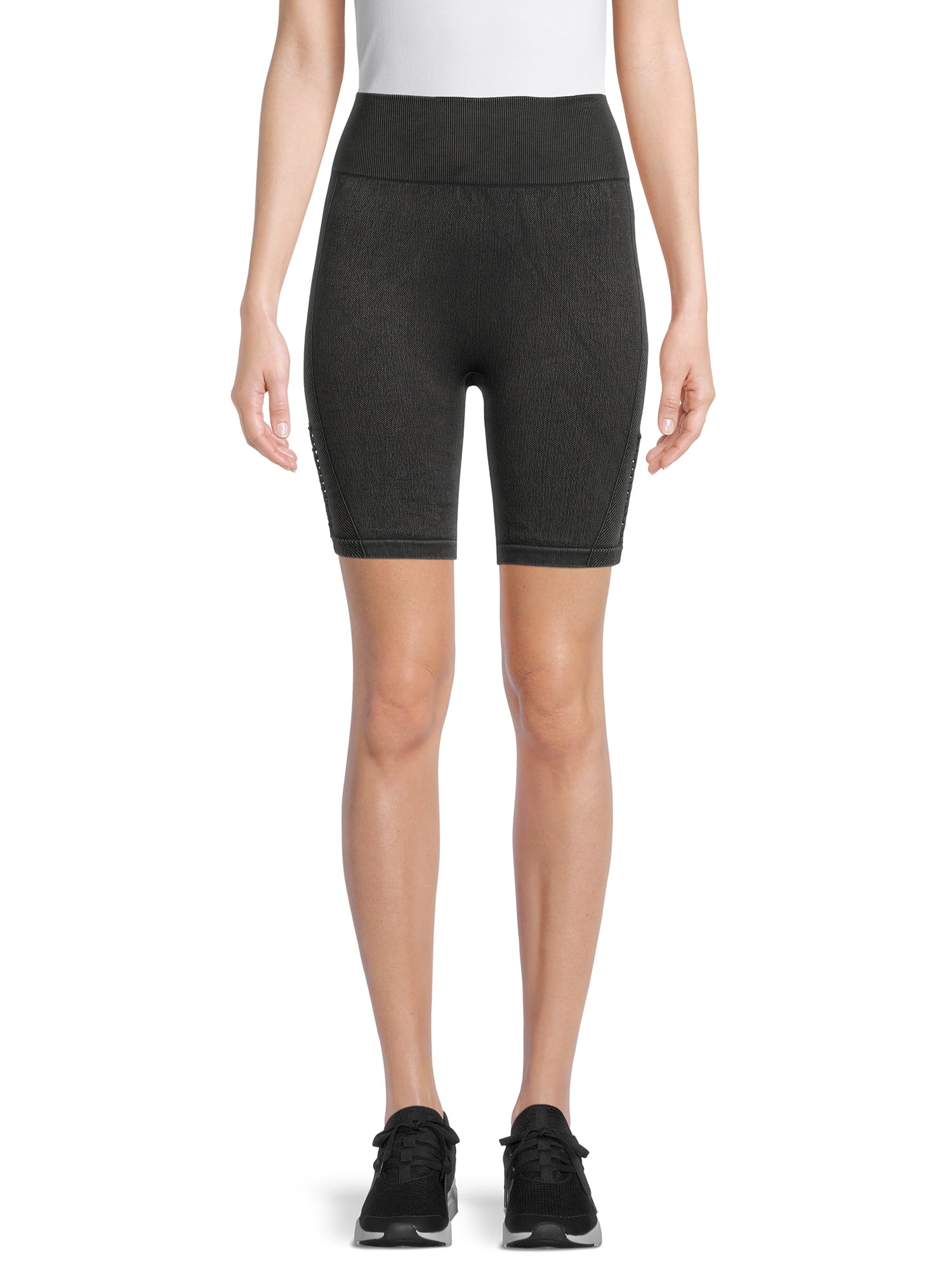 Avia Women's Seamless Ribbed Bike Shorts - Walmart.com