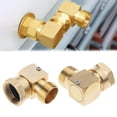 90 Degree Garden Hose Swivel Elbow Connector Heavy Duty Brass L Shaped ...