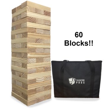Jenga Giant Genuine Hardwood Stacking Game - Walmart.com