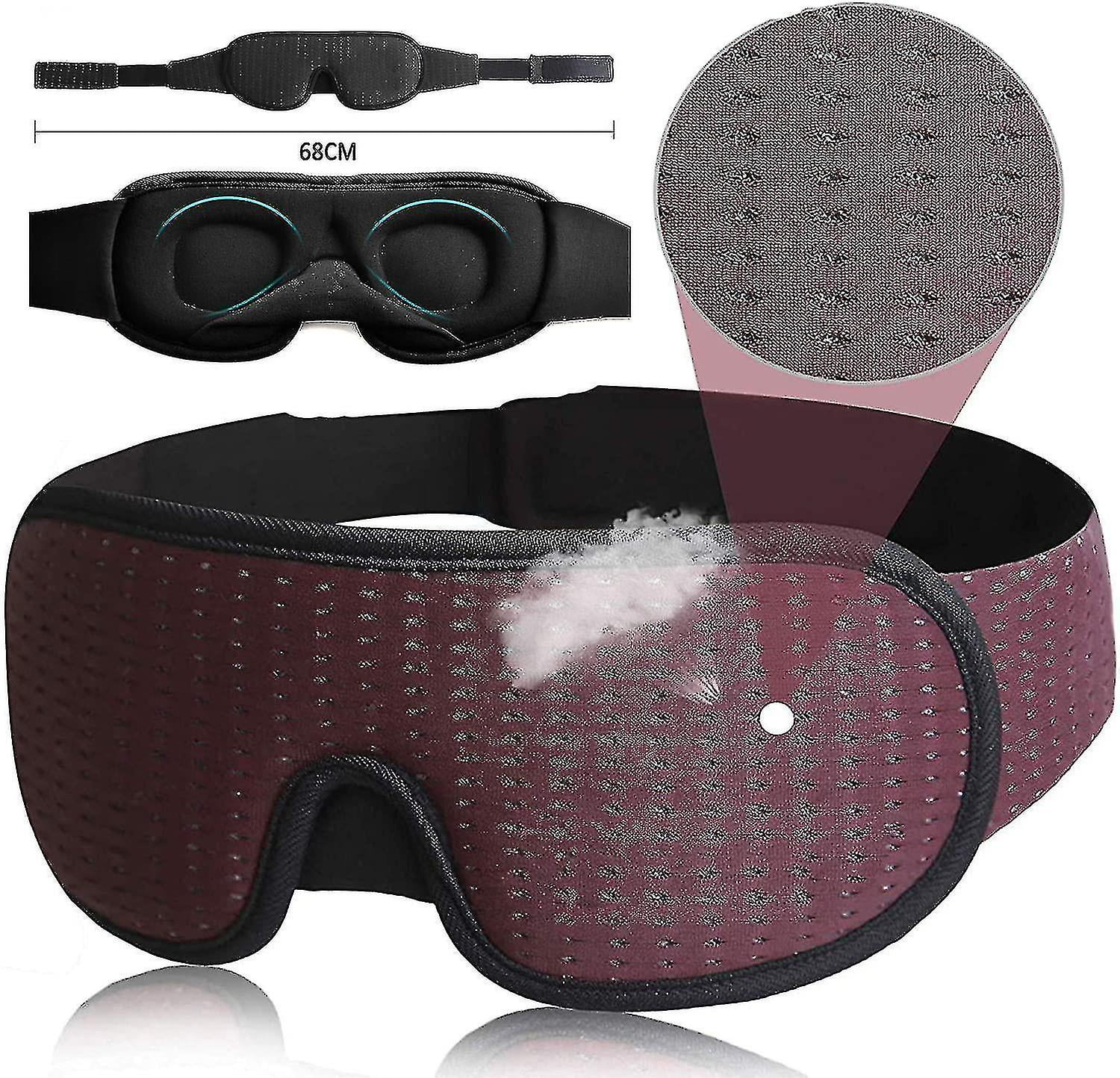 Three-dimensional Shading Sleep Goggles, Eye Protection Breathable ...