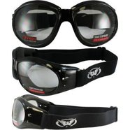 2 Pairs MotoFrames MF Vulcan Padded Motorcycle Goggles Black Frames ...