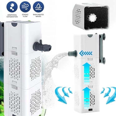WEINFUN Aquarium Internal Silent Filter, 13W Power with Aeration System ...