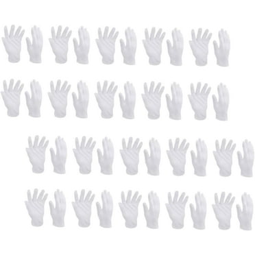 3 Pairs White Cotton Gloves for Dry Hands Eczema SPA Moisturizing ...