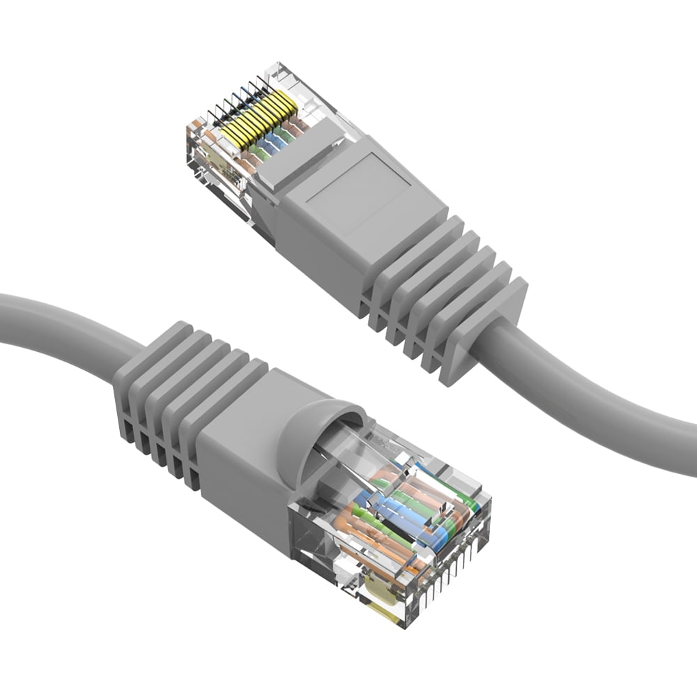 Cable Central LLC (Gray) Cat6 Ethernet Cable 14 Ft (10 Pack) Cat6 Patch ...