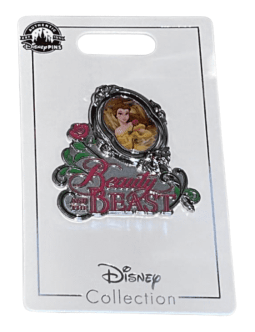 Disney Parks Beauty and The Beast Belle Rose Pin New With Card ...