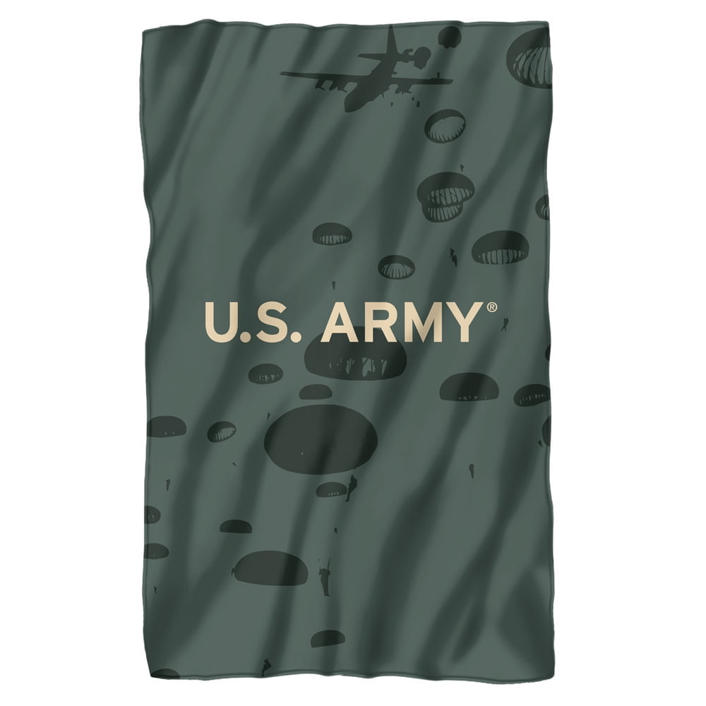 U.S. Army Blanket, 36"x58" US Army Parachutes, Fleece Blanket - Walmart.com