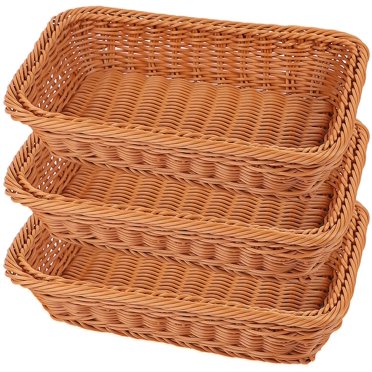 Simplify 2 Pack Large Woven Shelf Storage Basket in Grey - Walmart.com