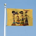 African Culture Polyester Flag Single-Sided with 4 Grommets 47 x 70 In ...