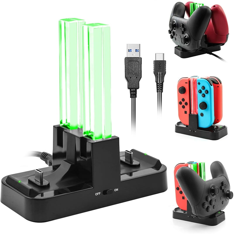 Switch Pro Controller 6 in 1 Charger, for Nintendo Switch Joy-Con ...