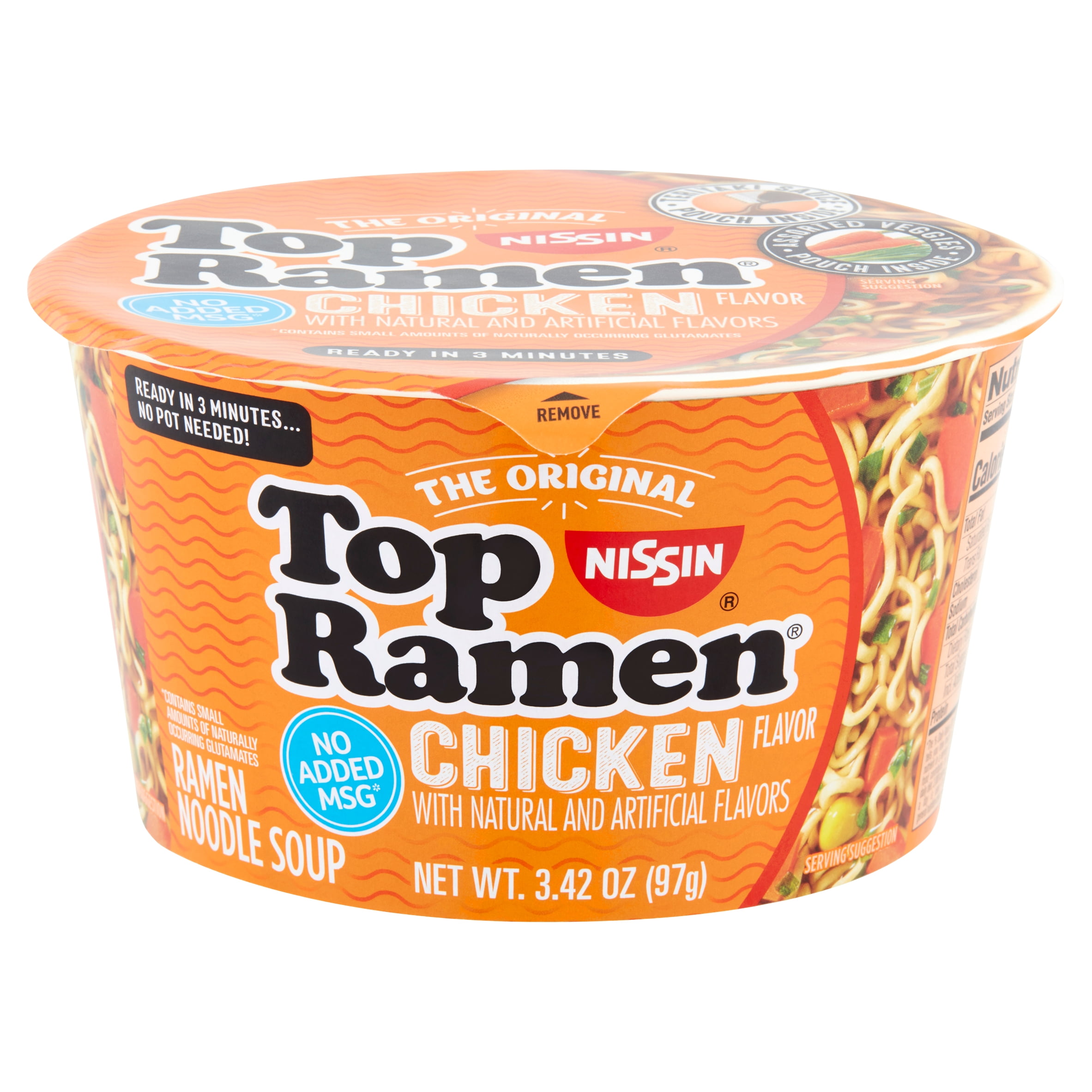 Nissin The Original Top Ramen Chicken Flavor Ramen Noodle Soup 3 42 Oz