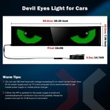 Led Eyes for Car - Large Size Windshield Eyes Animated Led Devil Eyes ...