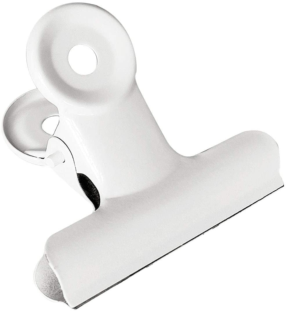 Black Metal Bull Binder Clips, 20 Pack 2 Inch Large Hinge Paper Clips ...