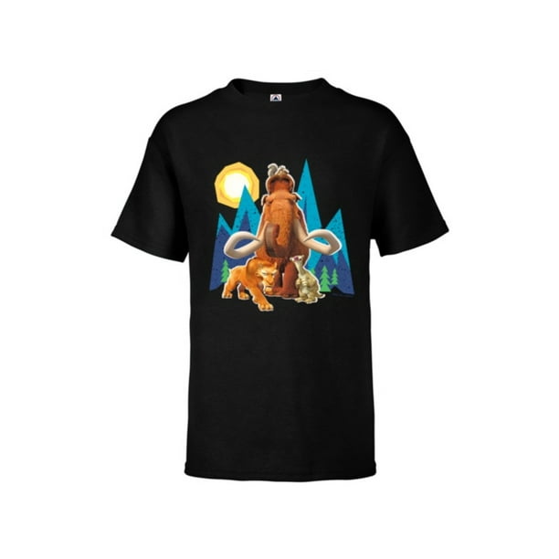 Ice Age Manfred Diego Sid and Scrat Cutout Mountains - Short Sleeve T ...