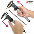 Q&Q BASICS 6 inch Digital Caliper, Electronic Micrometer Vernier Gauge ...