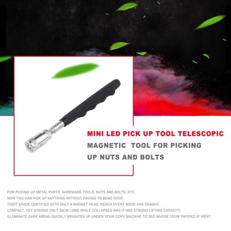 Mini Stick Retractable LED Flashlight Pick Up Tool With Magnetic Magnet ...