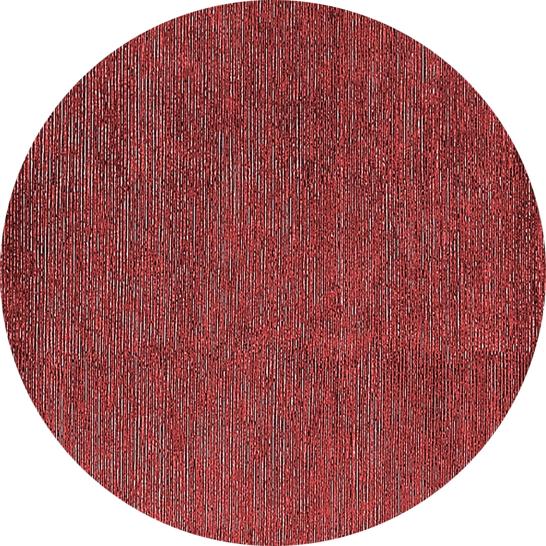 Ahgly Company Indoor Round Solid Red Modern Area Rugs, 6' Round ...