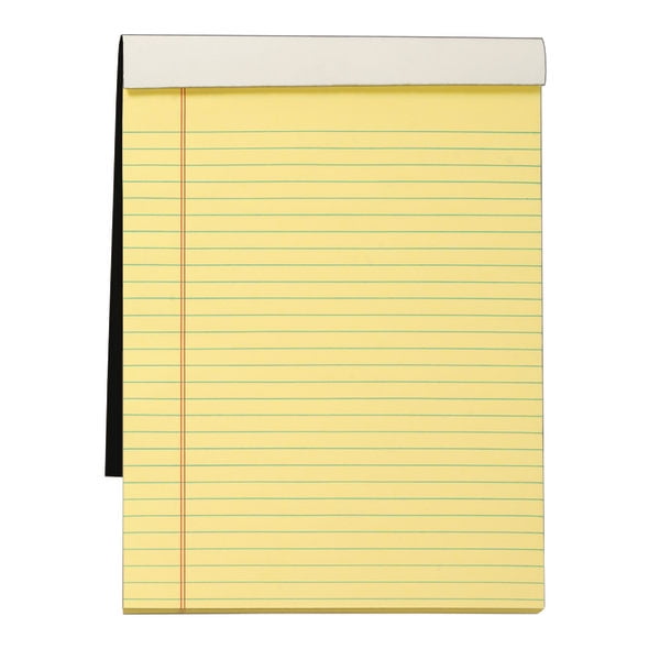 TOPS™ Docket Gold™ Premium Writing Pad, 8 1/2" x 11 3/4", Legal Ruled ...