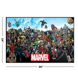 Marvel Comics Universe - Framed Comic Poster (All Marvel Characters ...