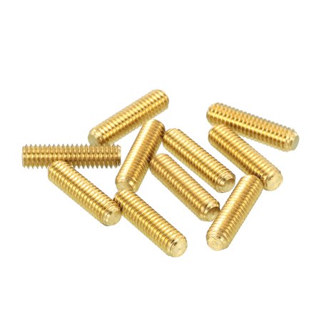 Uxcell M4 Lamp Pipe 15mm Long Threaded Hollow Tube Adapter Brass ...