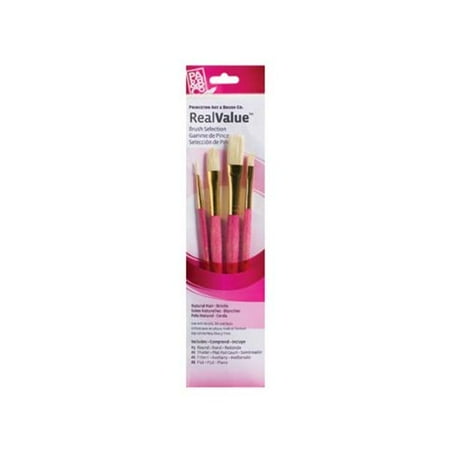 DIXON TIC/PRINCETON BRUSH 9183 BRUSH SET BRISTLE ROUND 3 SHADER 6 ...