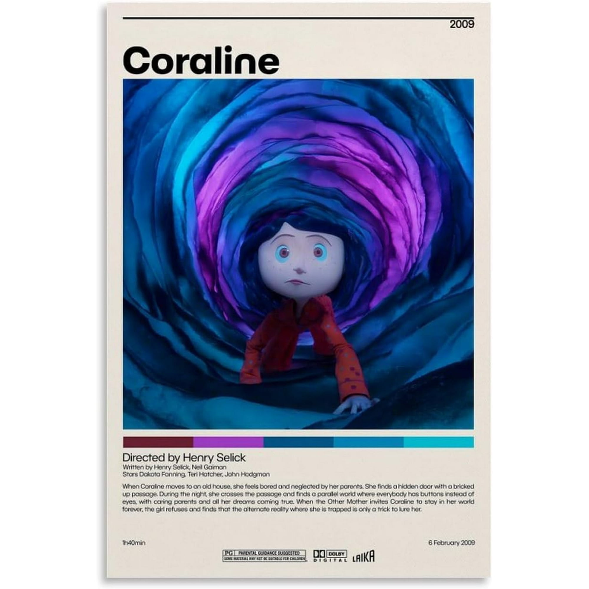 Click here for Pphaosho Coraline Movie Minimalist Poster Frameles... prices