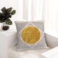 Boho Black Gold Throw Pillows Covers Abstract Minimalist Modern ...