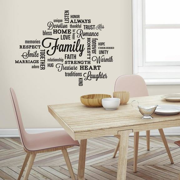 Bless This Home With Friends And Family Vinyl Wall Decal Quote ...