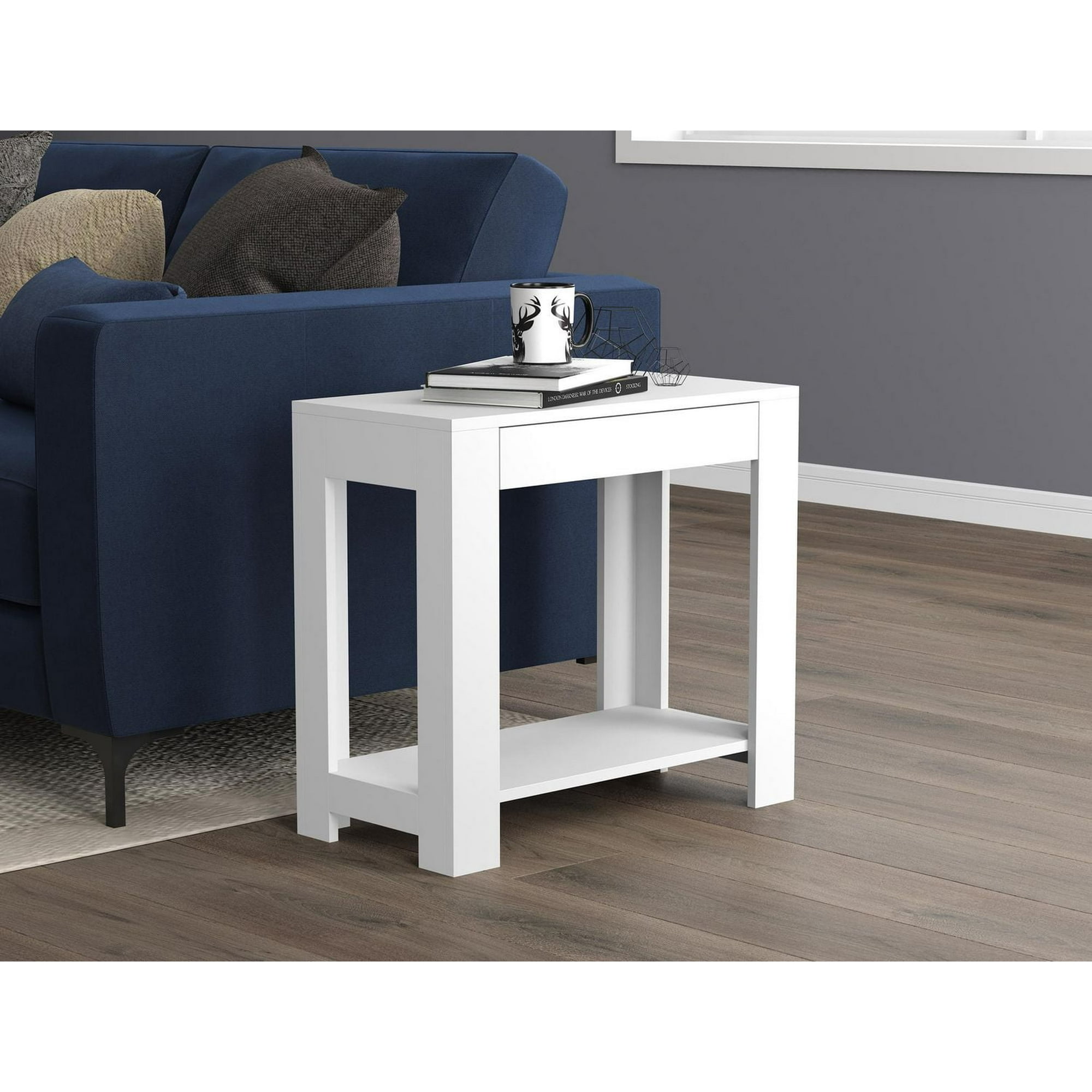 Click here for Safdie & Co. Accent Table White With Drawer prices