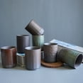 Artistic Ceramic Espresso Cup 220ml, Unique Glaze Design Straight Sided ...