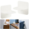 2x Self Adhesive Shelf Support Holder No Drill for Cabinets and ...