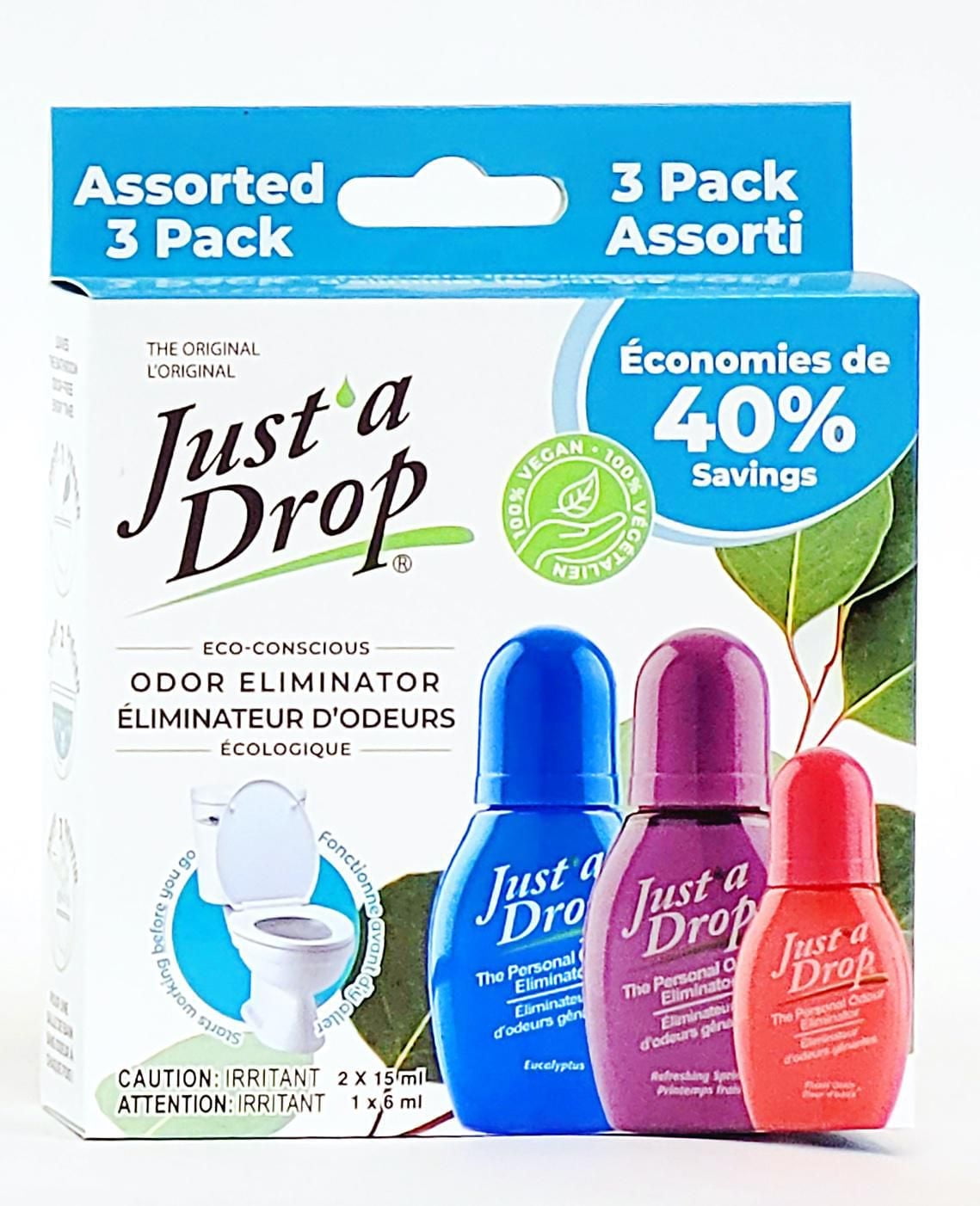 Just a Drop Toilet Odour Eliminator, 36 ml / 1.2 fl. oz., Pre-Poop ...
