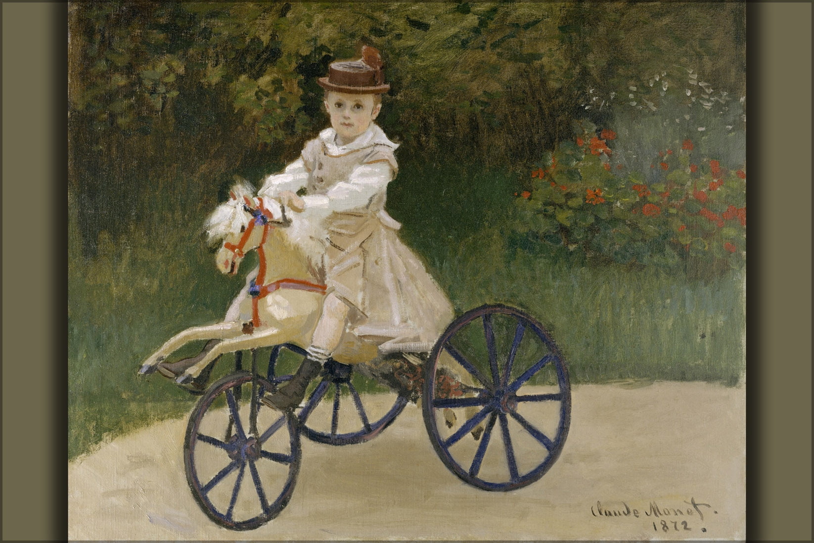 24"x36" Gallery Poster, Jean Monet on his Hobby Horse by claude monet ...