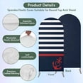 Anchor Navy Blue Arch Backdrop Cover, Spandex Fitted Wedding Arch Cover ...