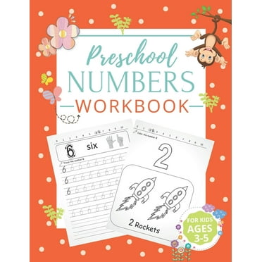 number tracing worksheets Ages 3+: trace numbers practice workbook for ...